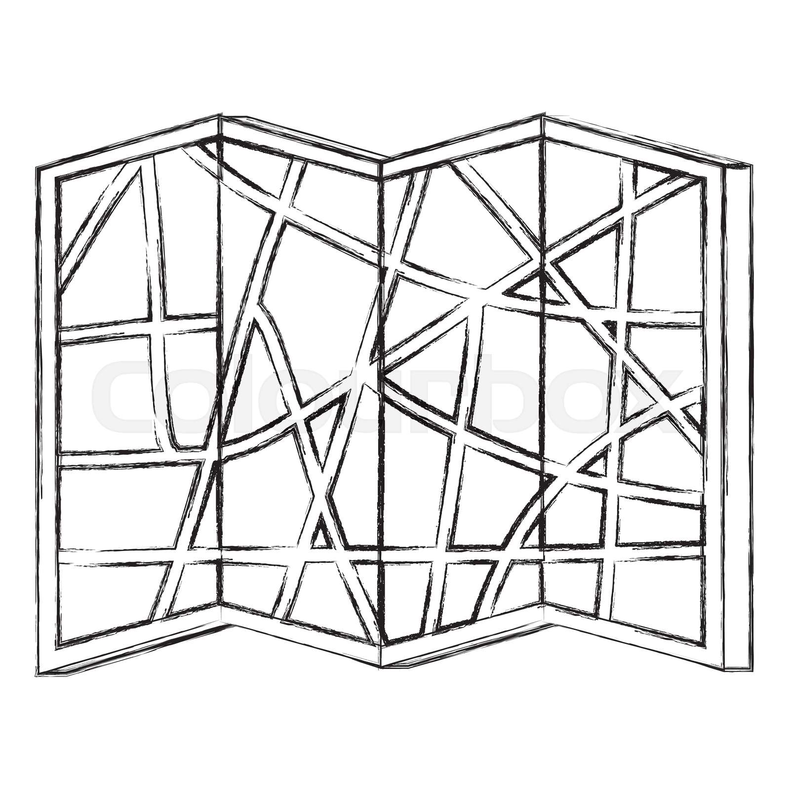 map guide paper icon | Stock vector | Colourbox