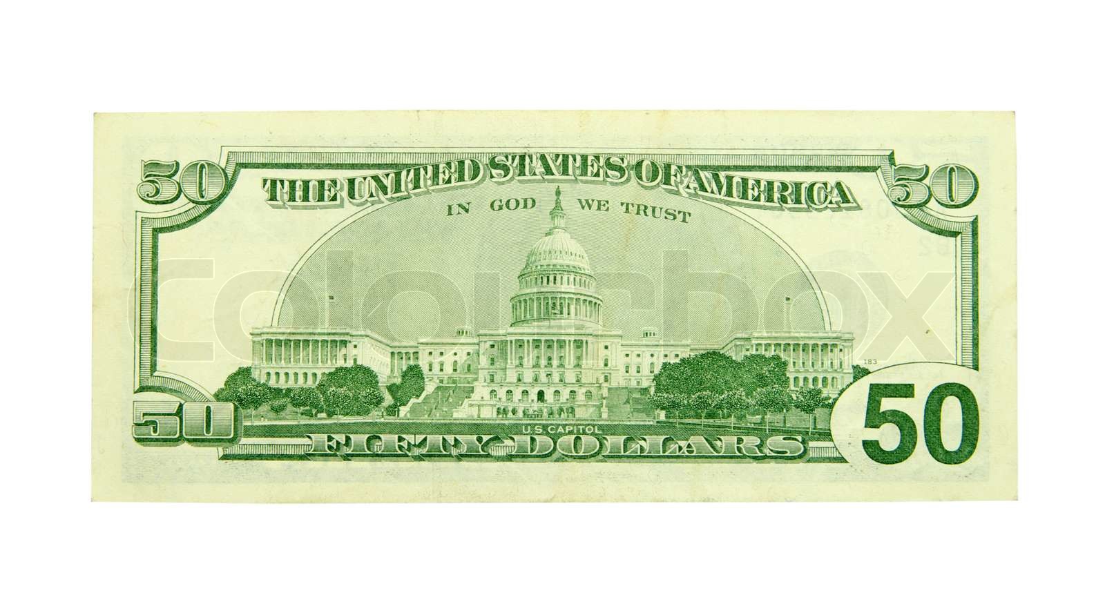 Fifty dollar | Stock image | Colourbox