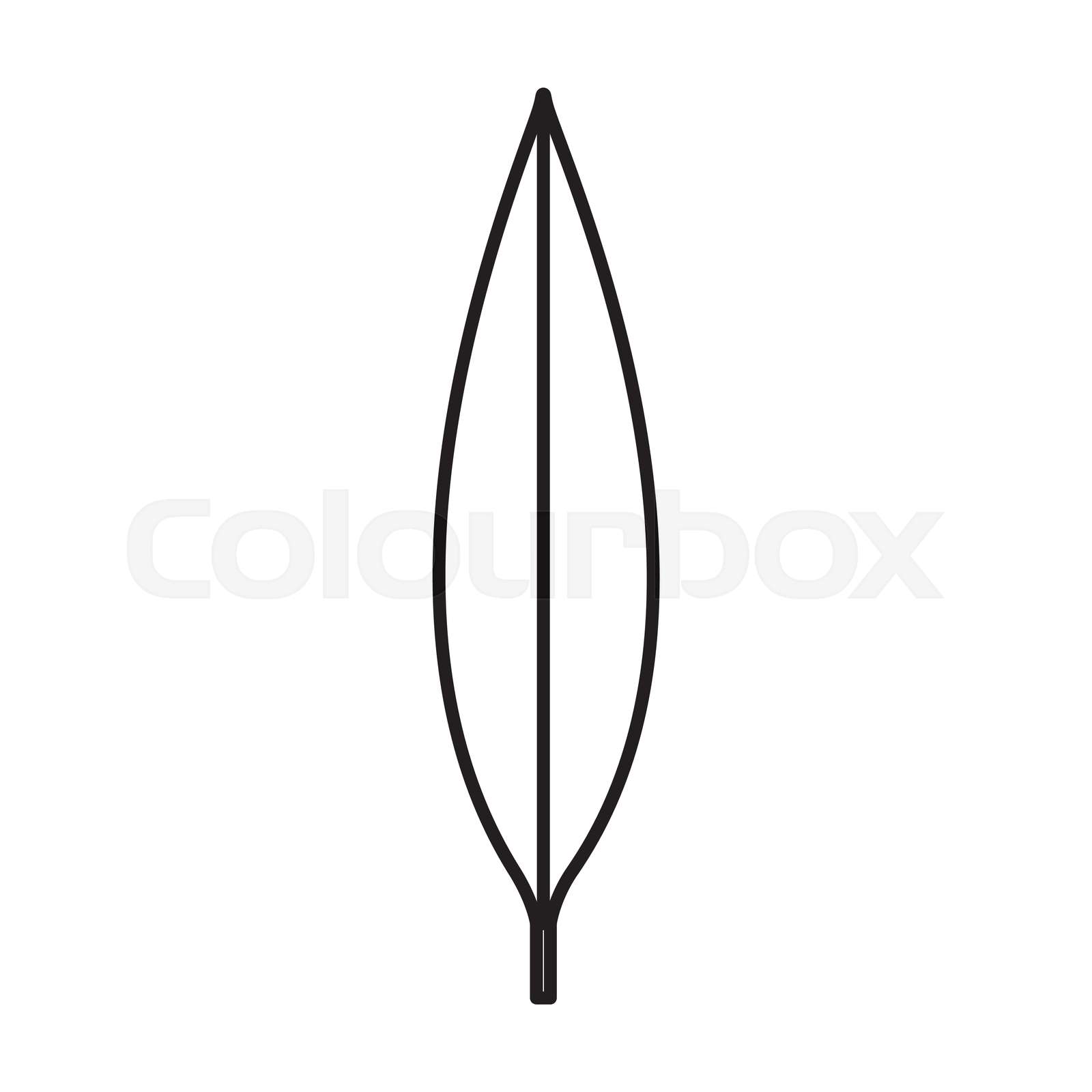 leaf single decorative icon | Stock vector | Colourbox