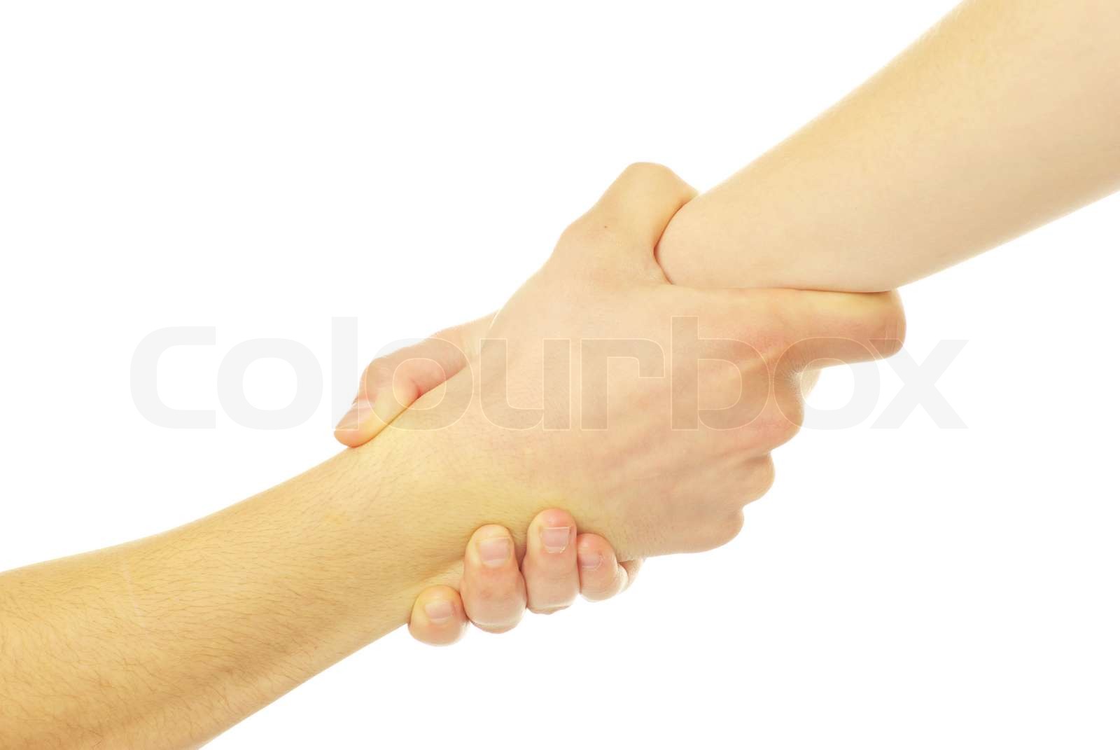 hånd i en hånd | Stock foto | Colourbox