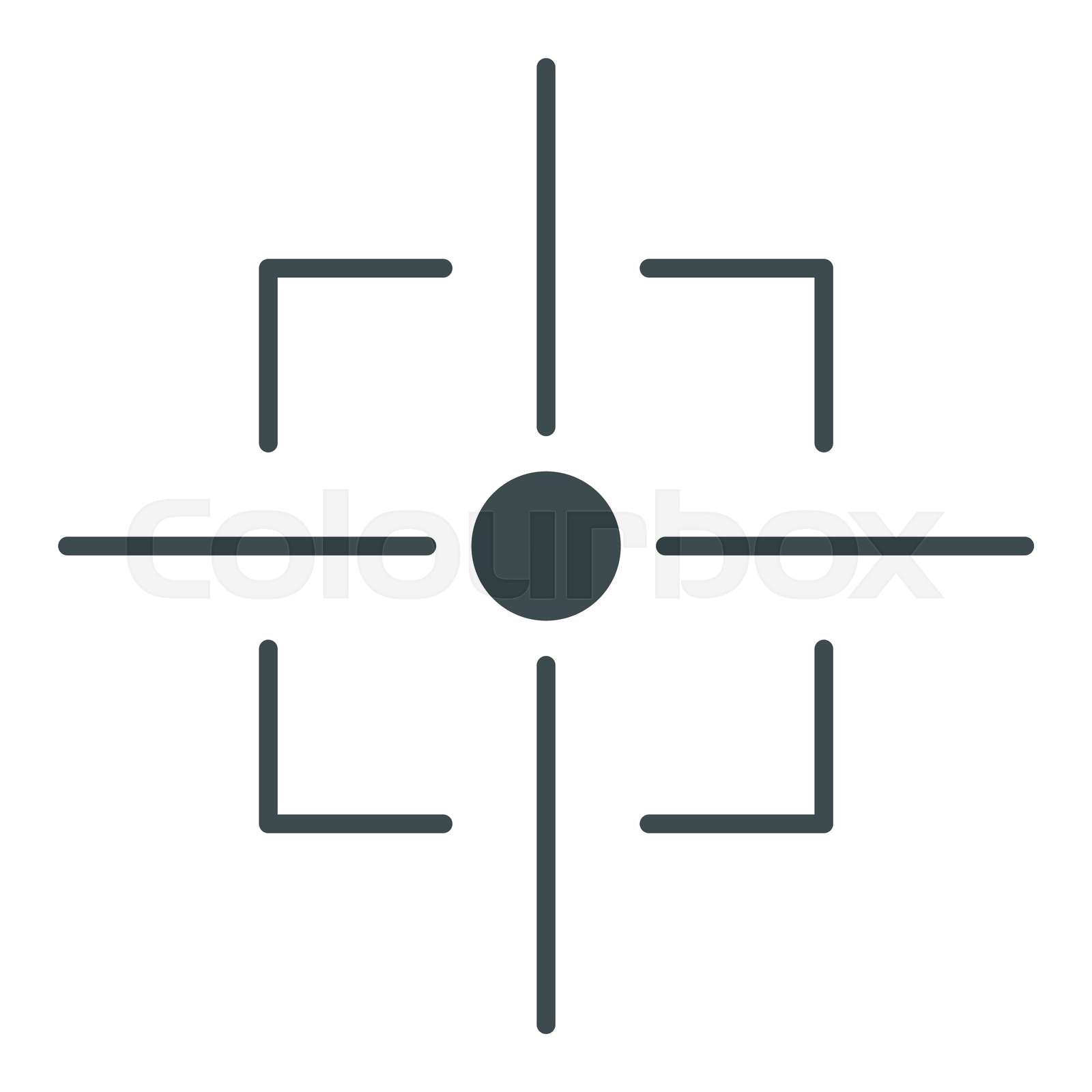 target sniper isolated icon | Stock vector | Colourbox