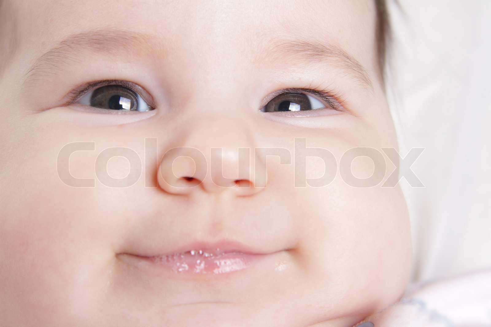 smiling baby portrait | Stock image | Colourbox