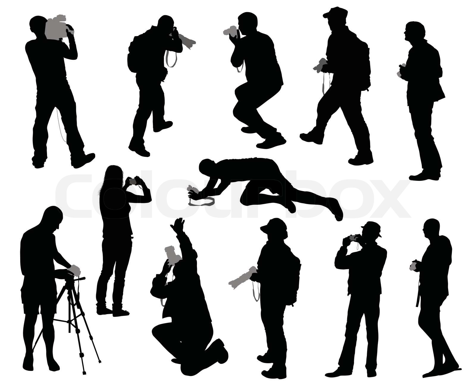 Vector cameramen | Stock vector | Colourbox