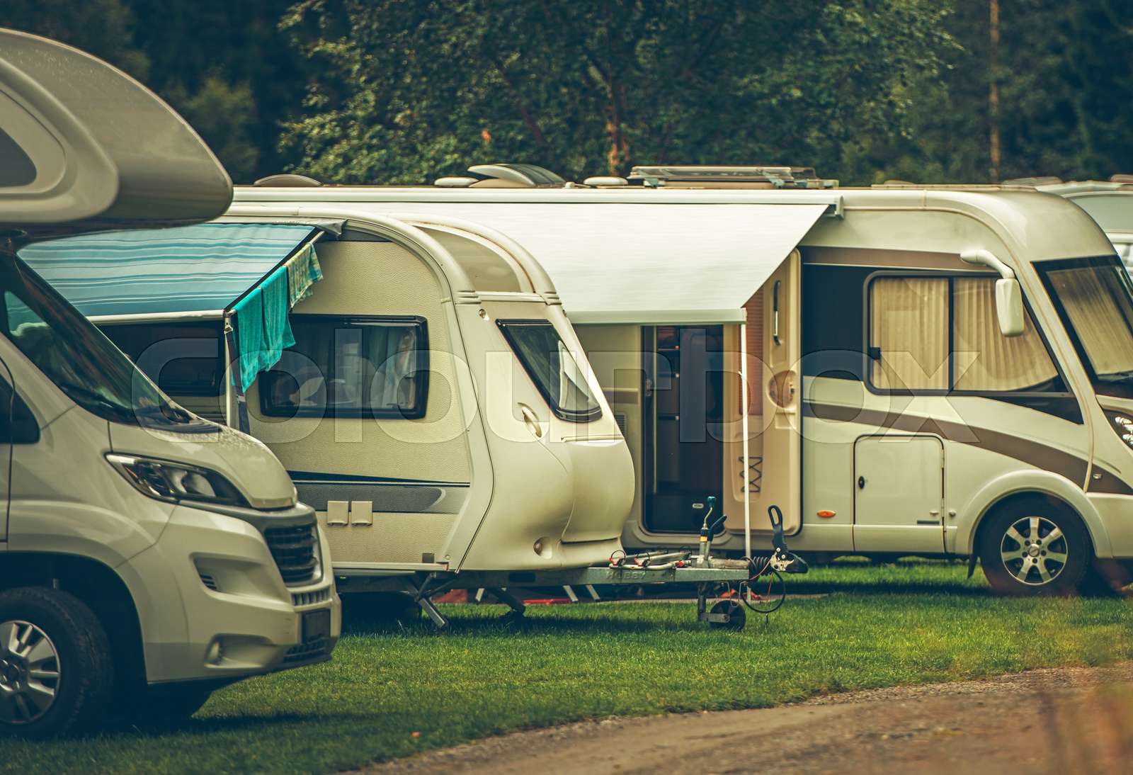 RV Park Camping | Stock image | Colourbox