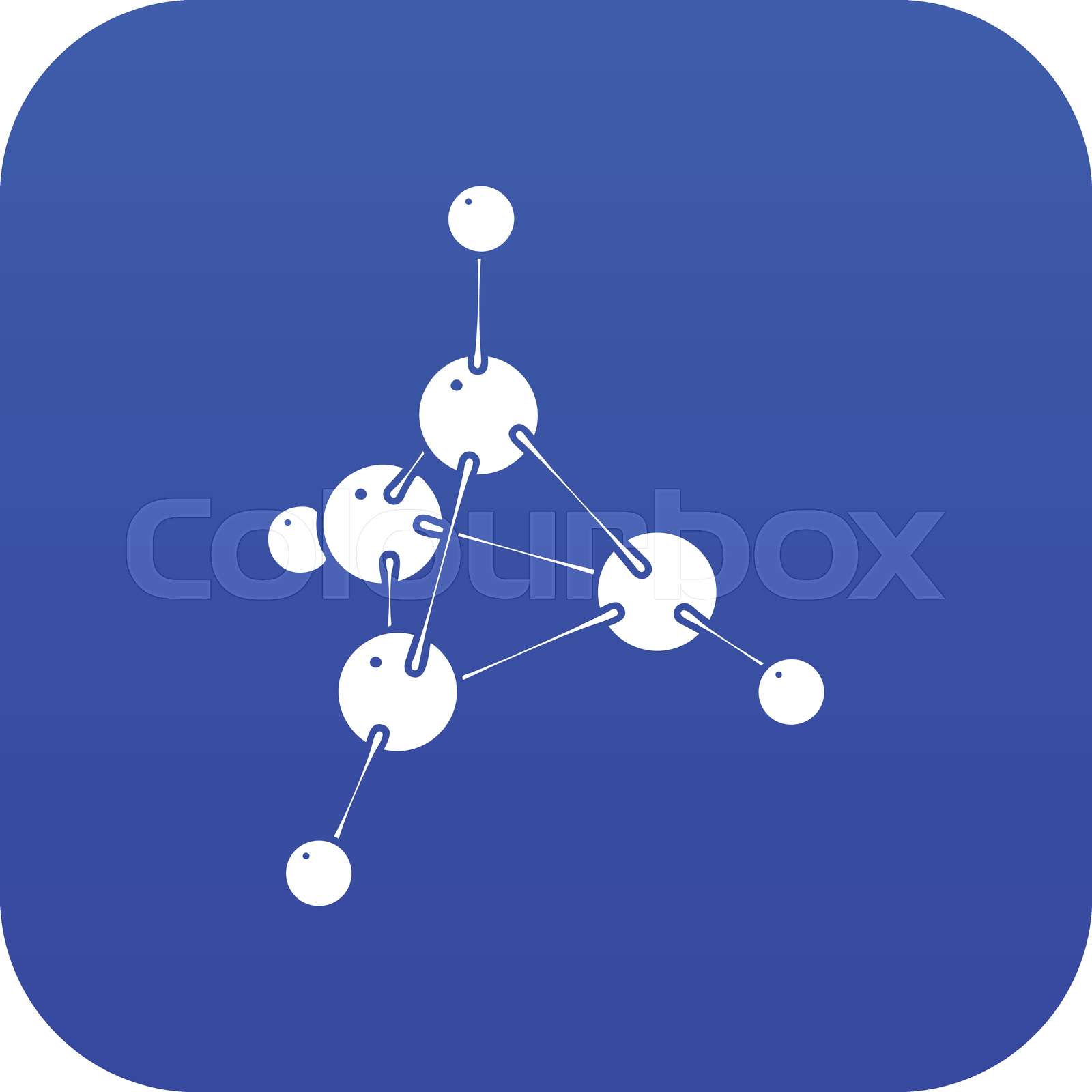 Methanol icon blue vector | Stock vector | Colourbox