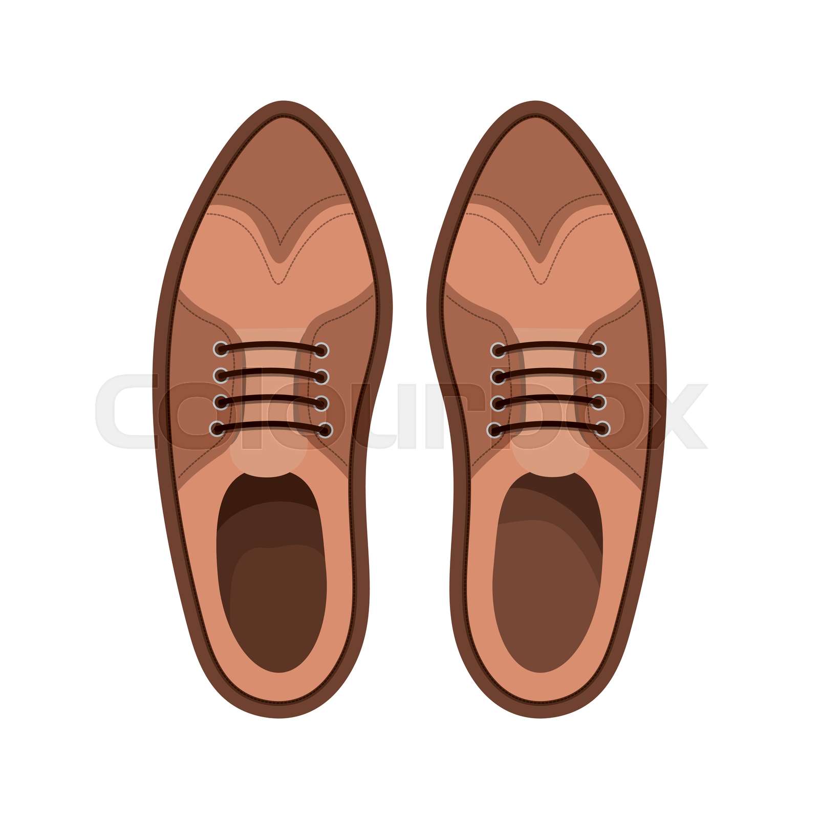 elegant masculine pair shoes | Stock vector | Colourbox