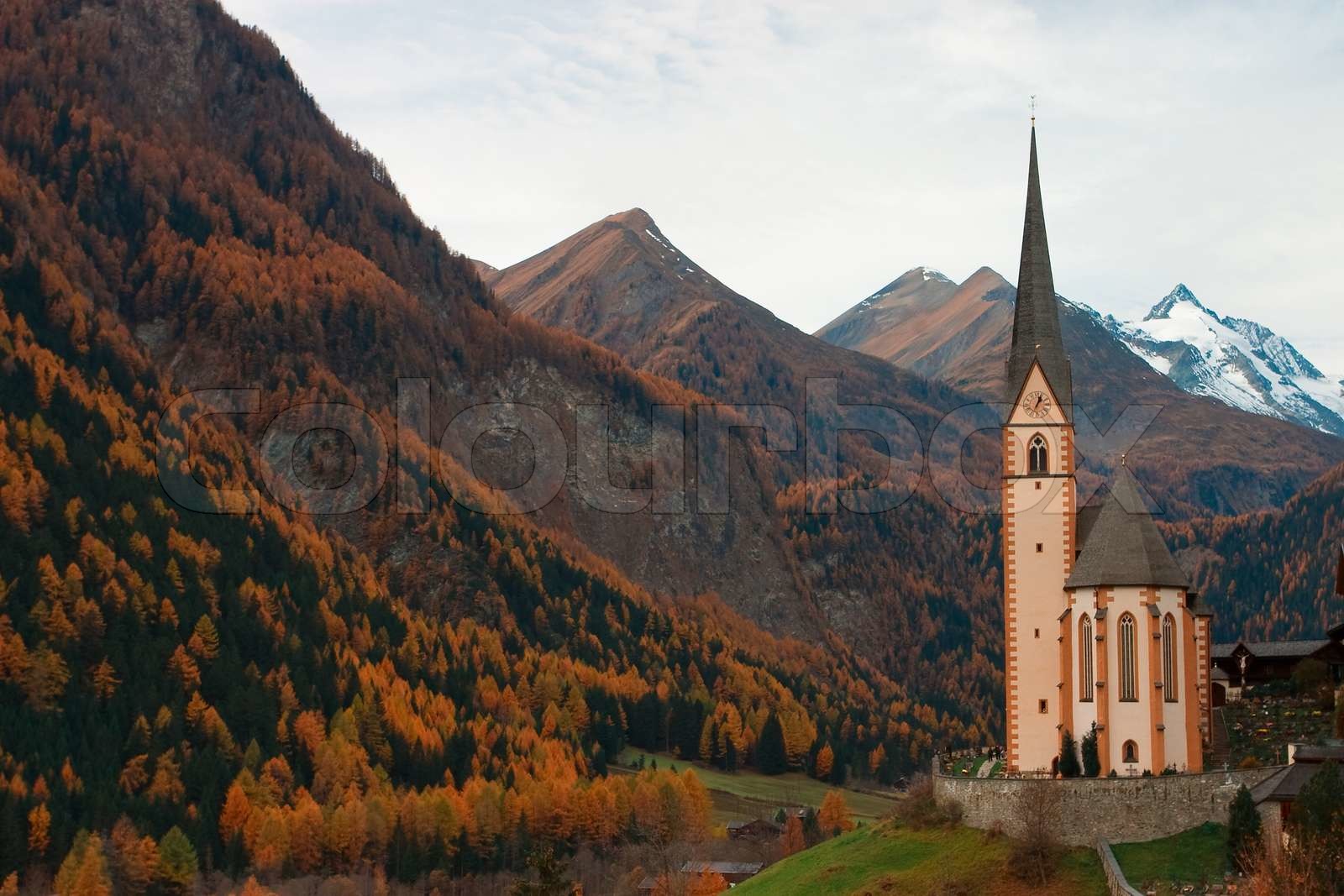 Famous church in the Alps in Austria | Stock image | Colourbox