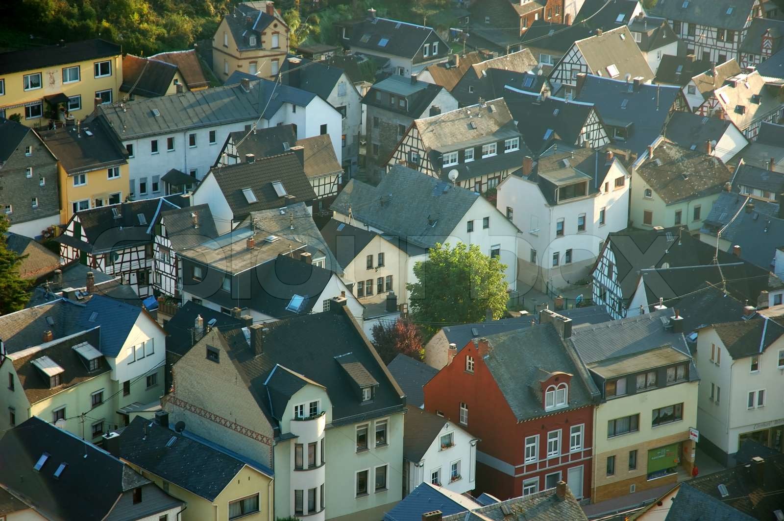 Aerial view of a German town | Stock image | Colourbox