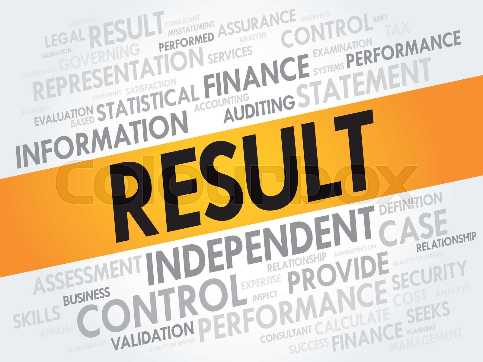 Results word cloud collage | Stock vector | Colourbox