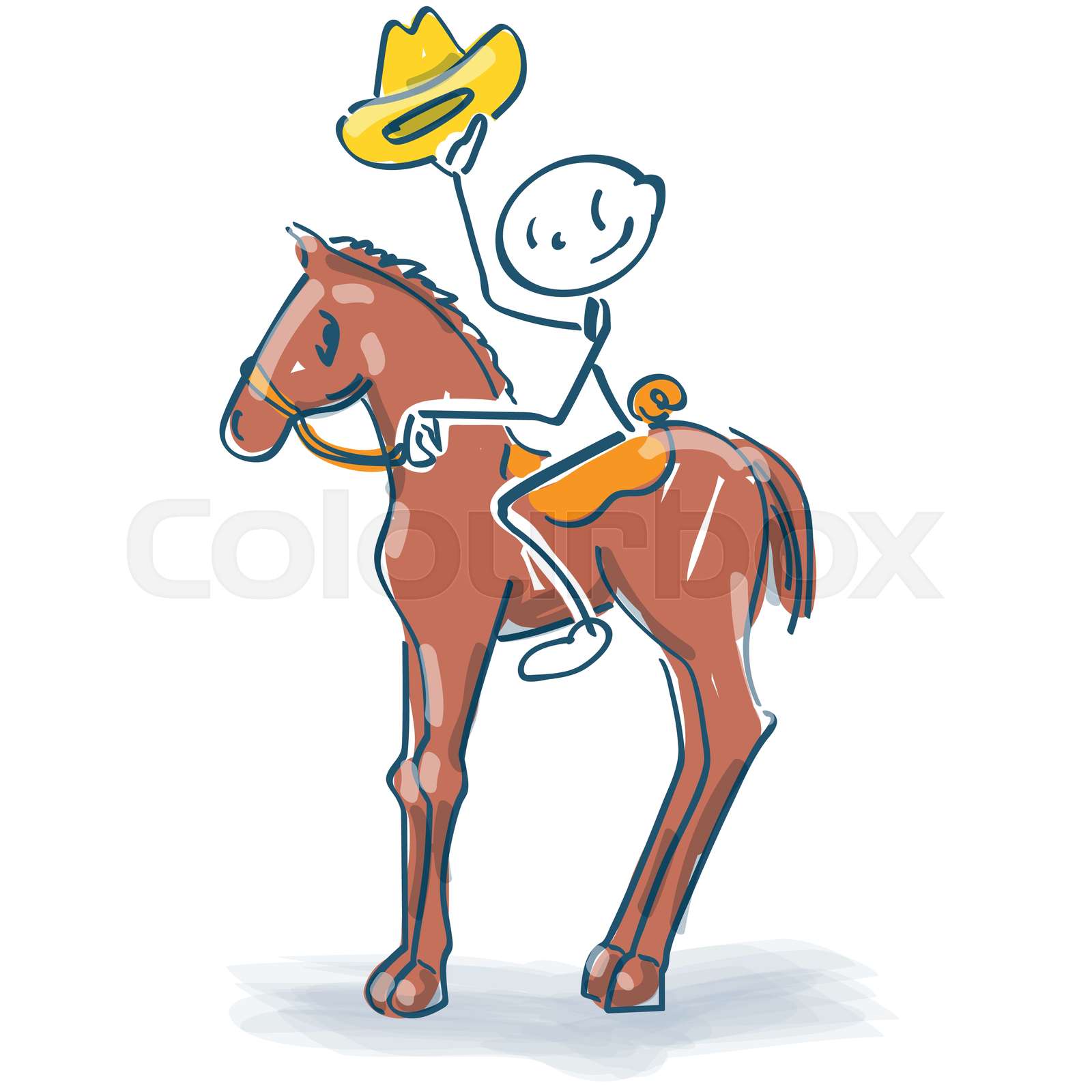 reiter, manejar, reiterhof | Vector de archivo | Colourbox