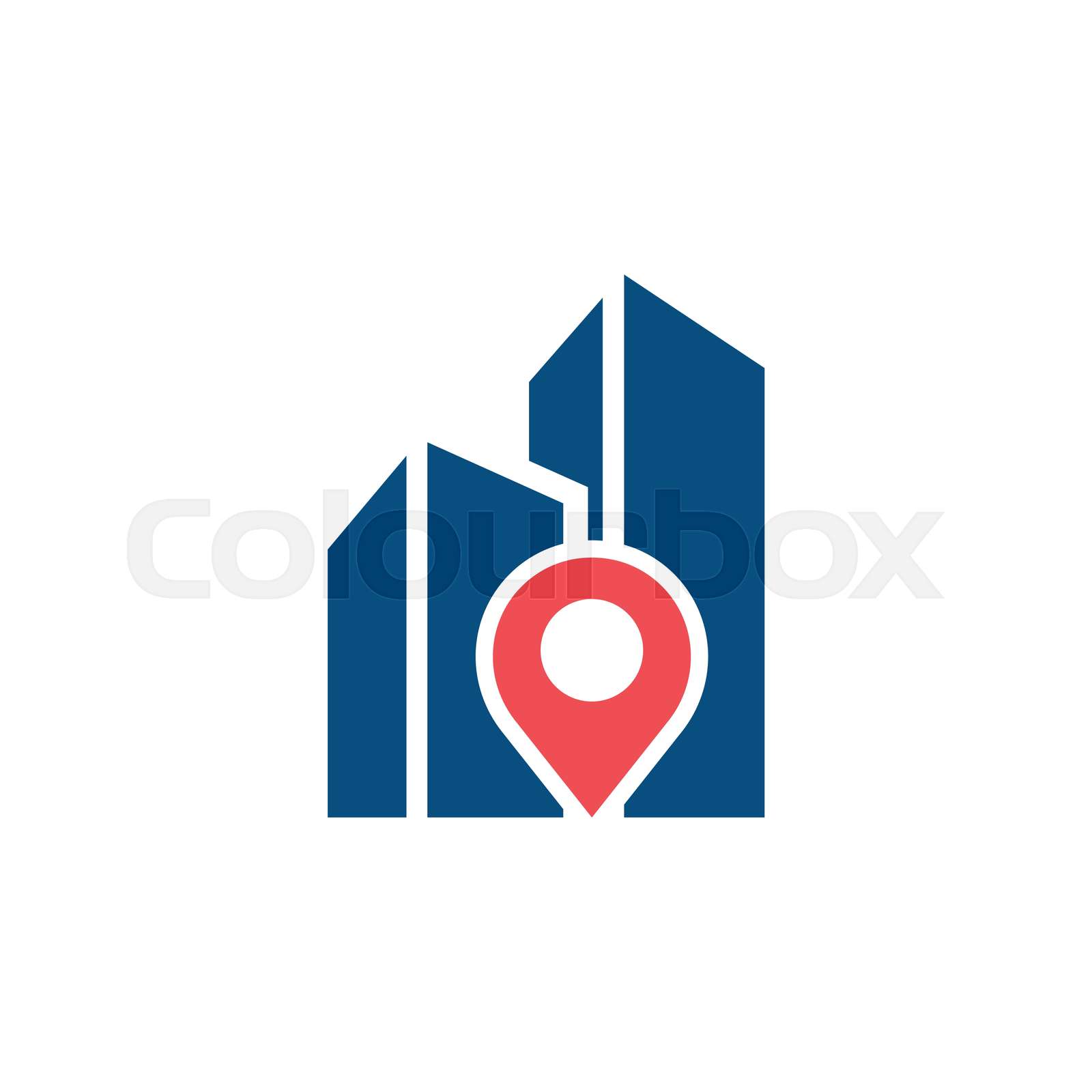 Building location graphic design template vector isolated | Stock ...