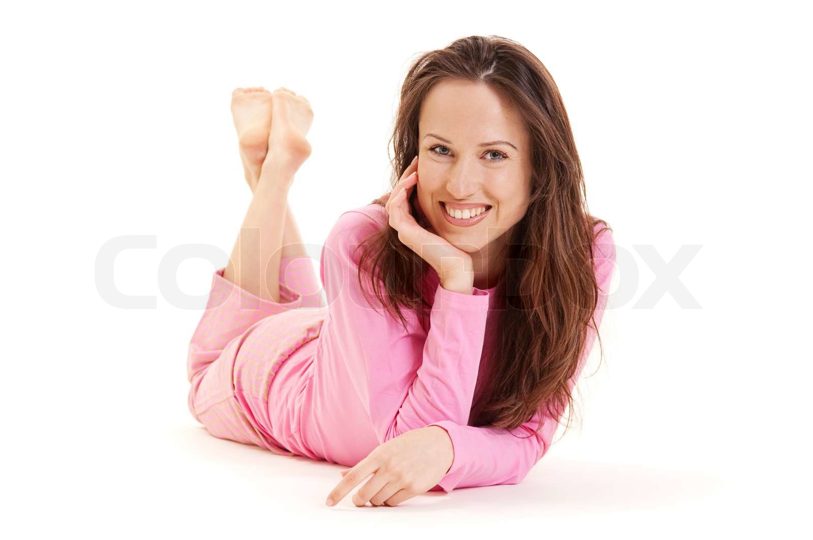 beautiful young woman resting | Stock image | Colourbox