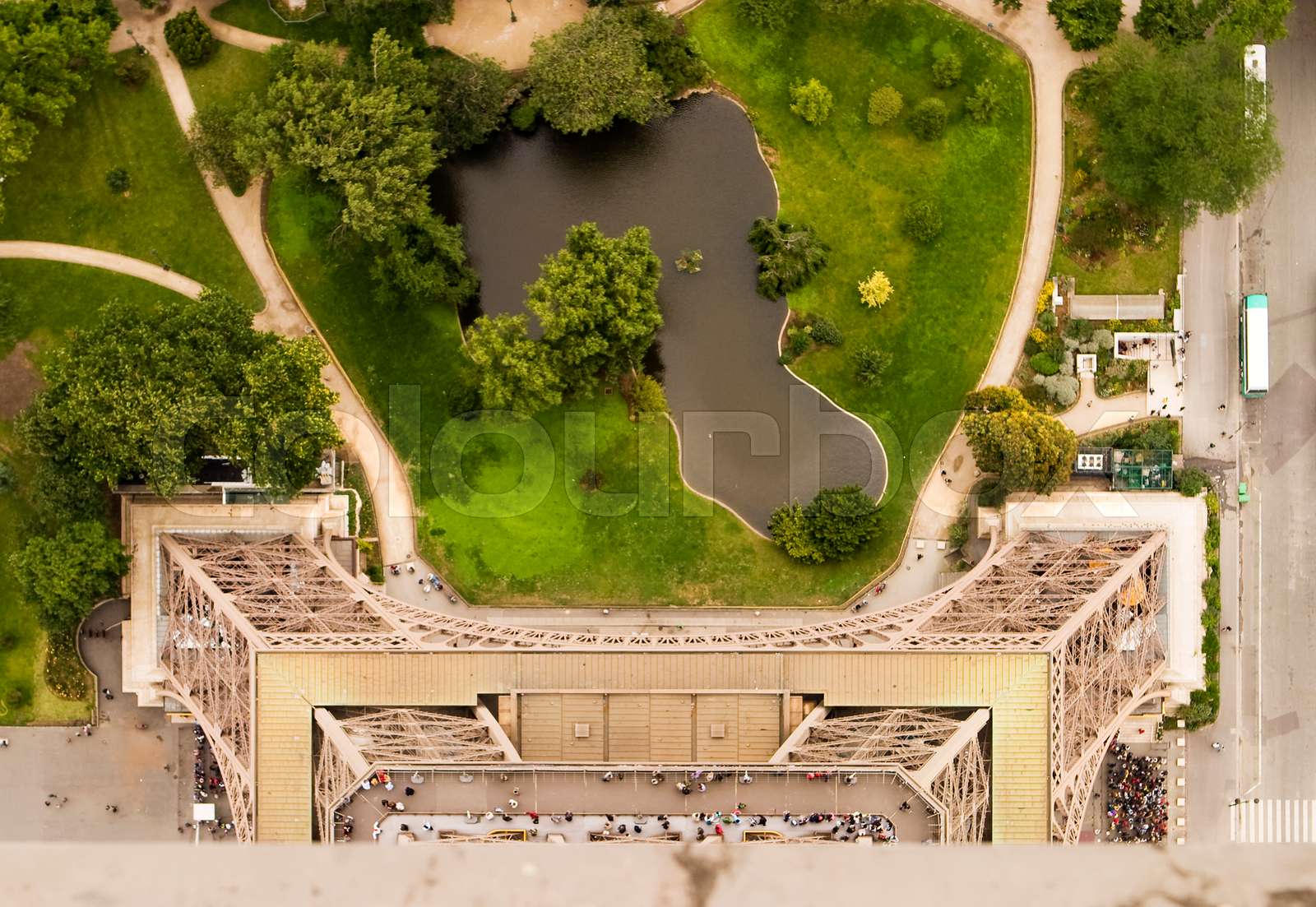 Eiffel Tower Looking Down | Stock image | Colourbox