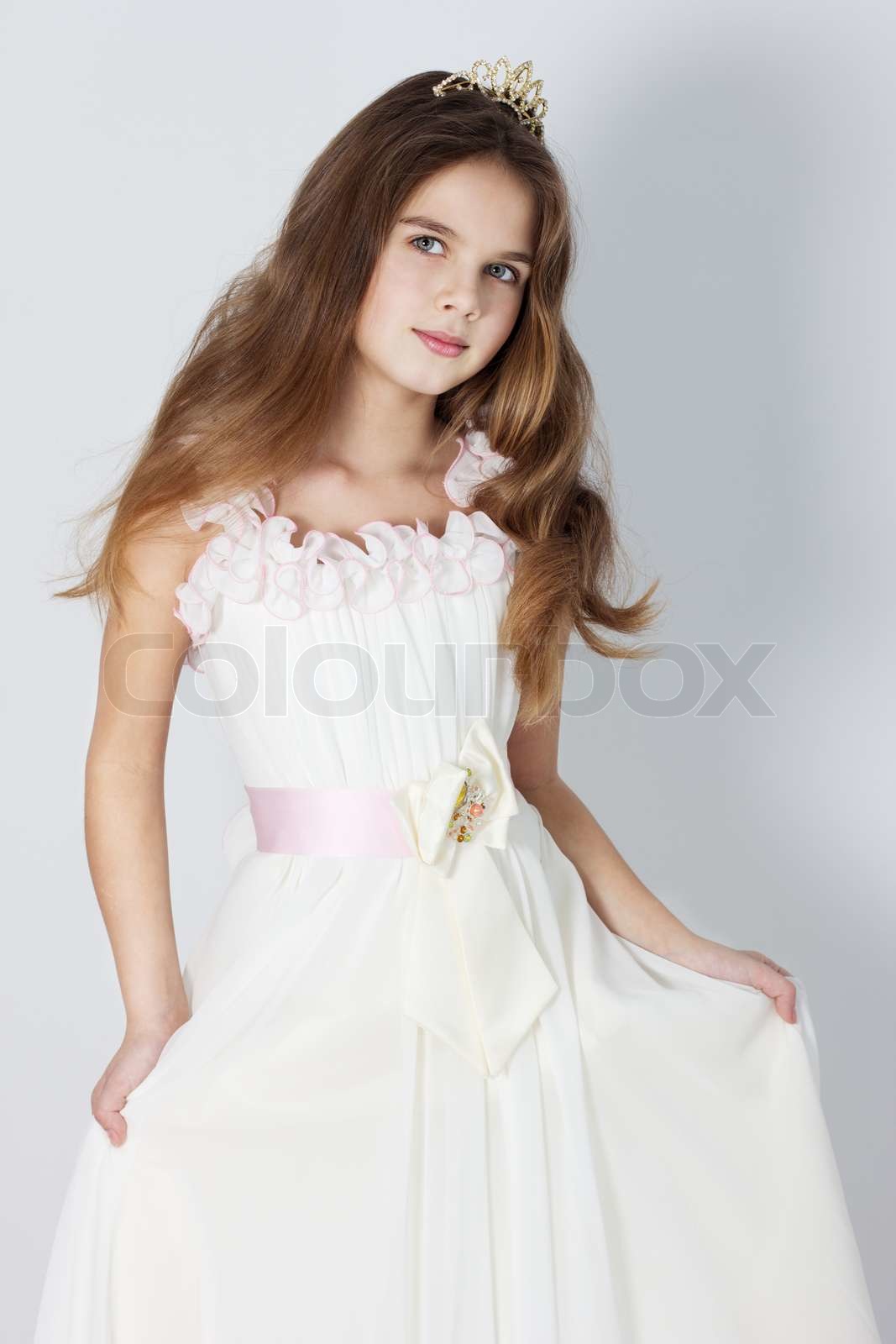 beautiful little girl in princess dress | Stock image | Colourbox