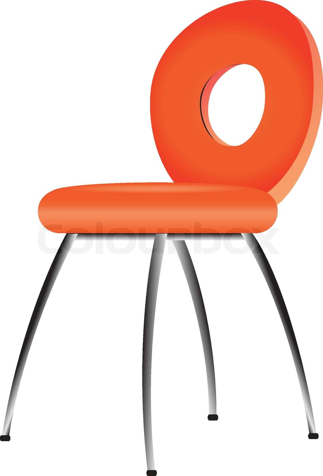 stol, tegning, læder | Stock vektor | Colourbox
