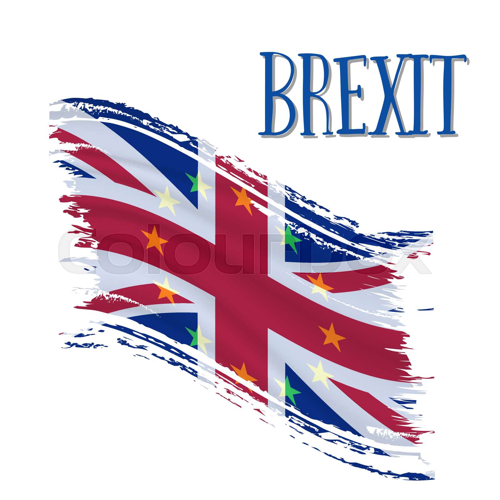 Brexit, waving flags concept | Stock vector | Colourbox