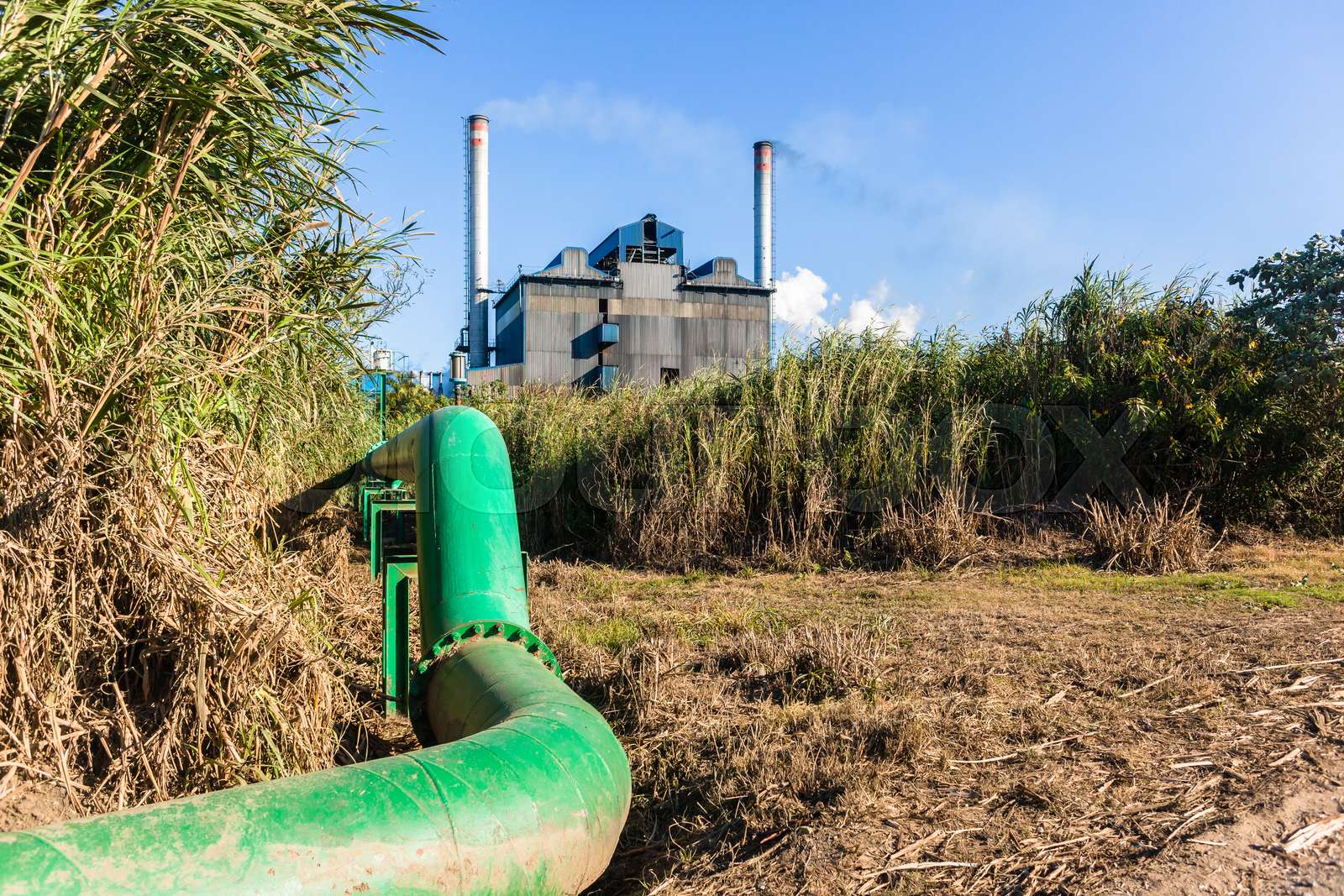 Factory Long Water Pipe | Stock image | Colourbox