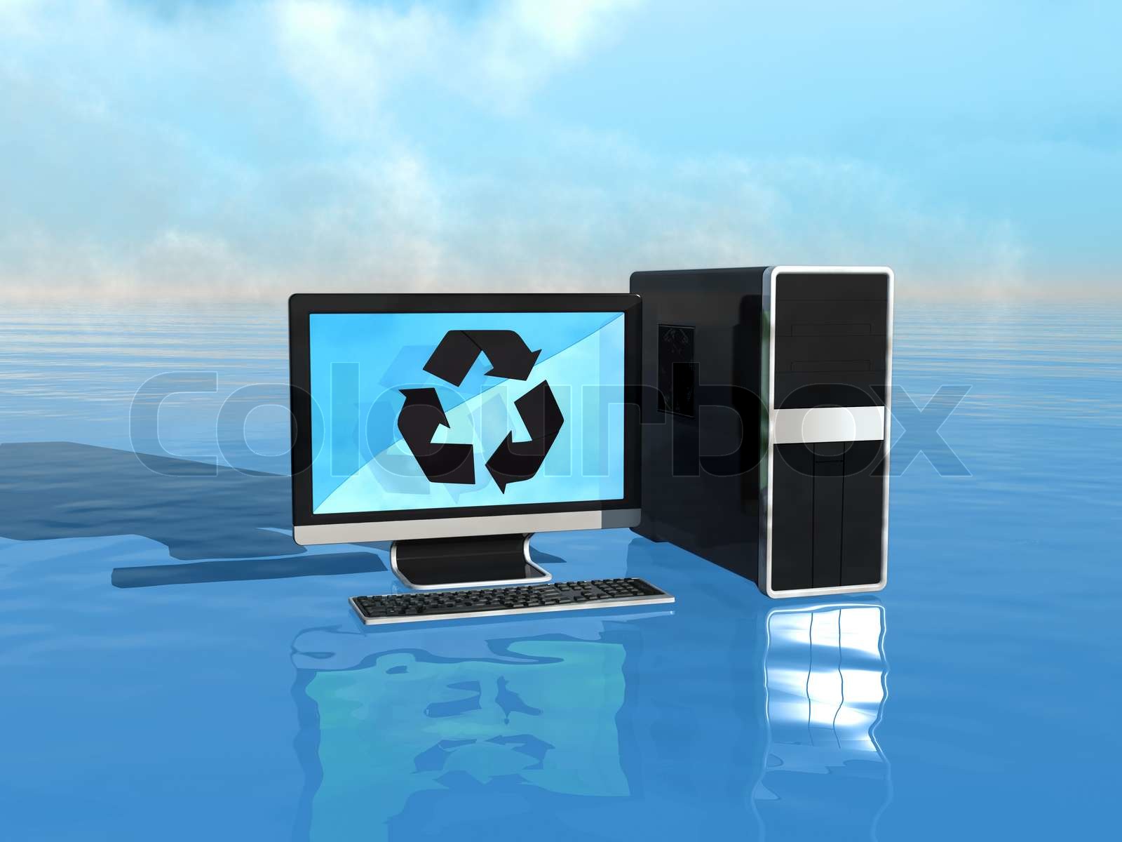Eco-friendly computers | Stock image | Colourbox
