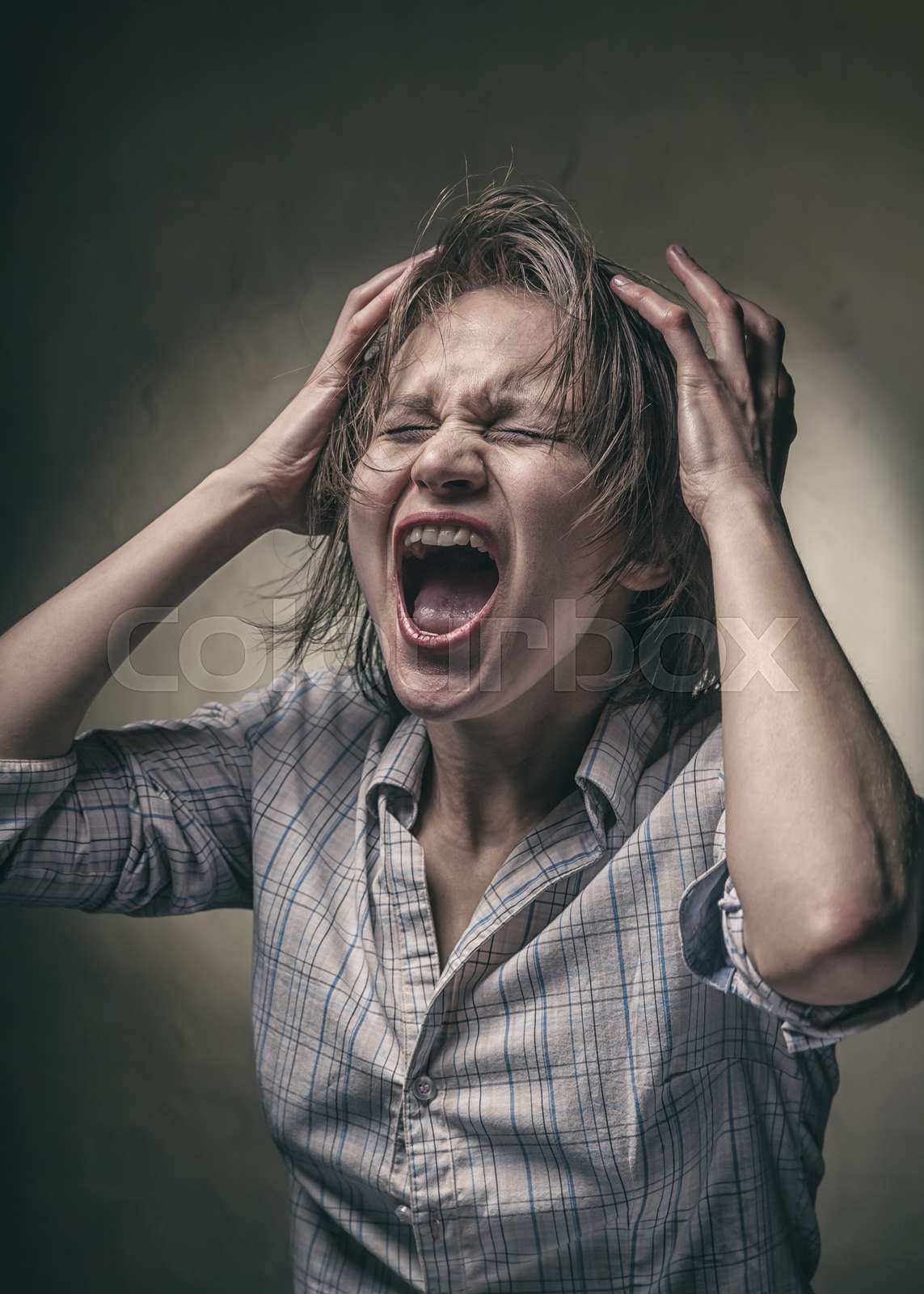 Crying woman | Stock image | Colourbox