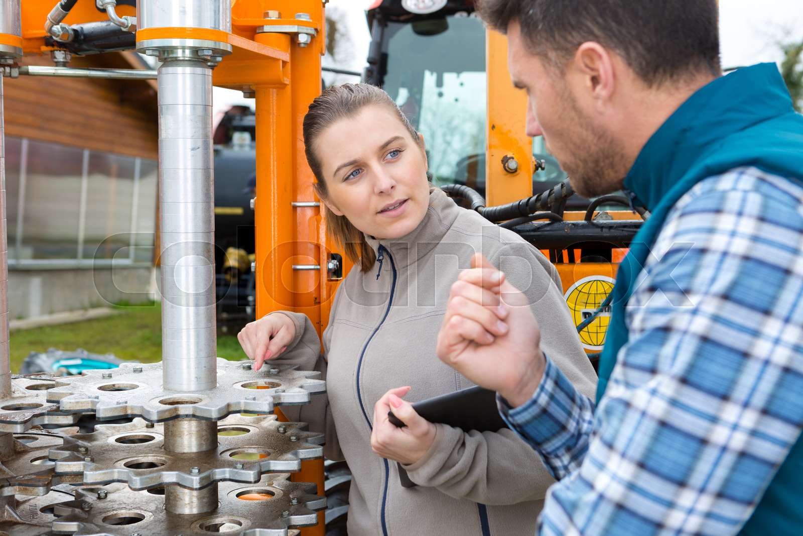 heavy equipment inspection | Stock image | Colourbox