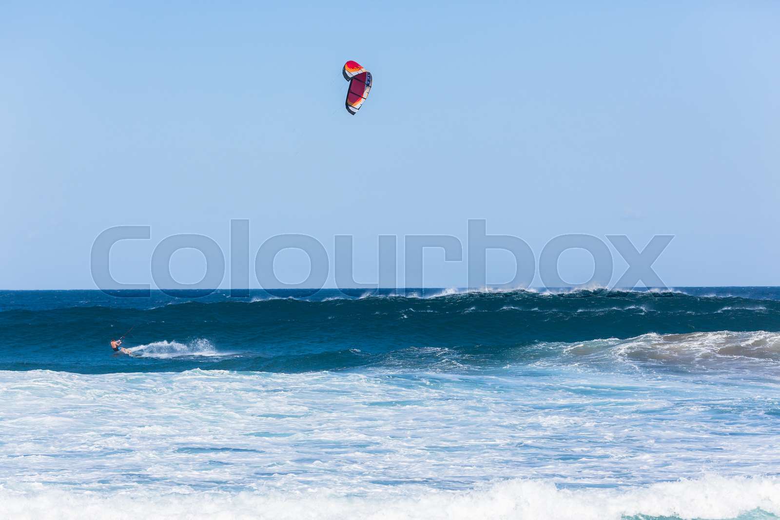 Kite Surfing Flying Air Action | Stock image | Colourbox