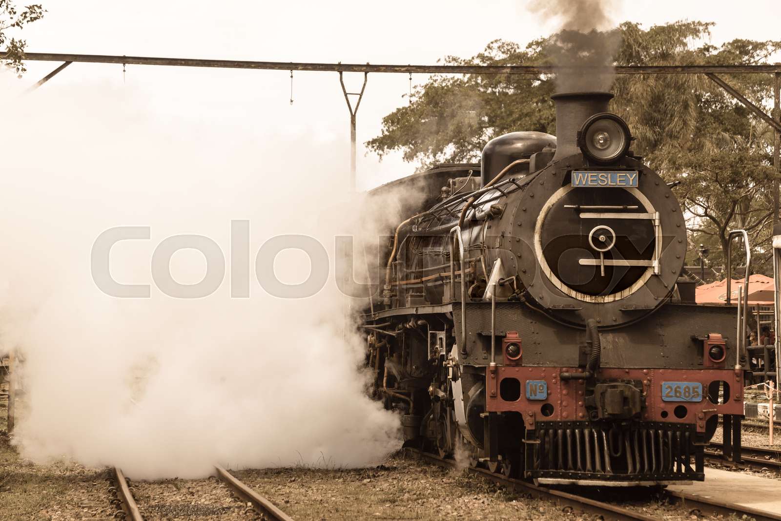 Steam Train Closeup Exhausts | Stock image | Colourbox