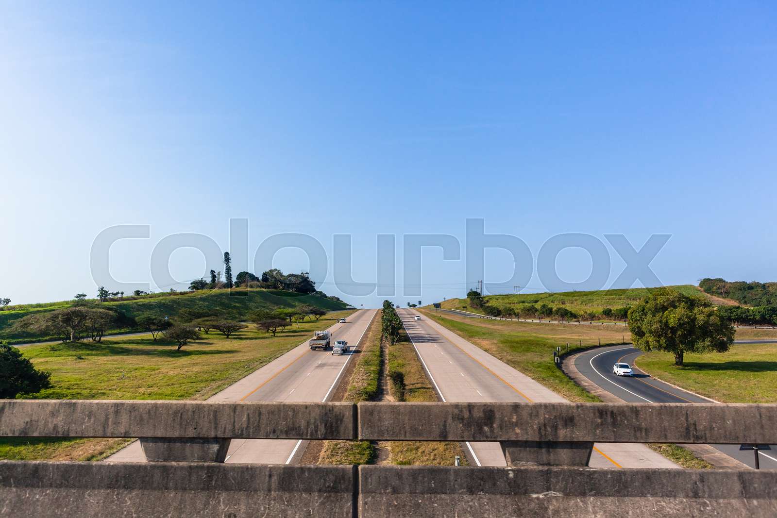 Highway Vehicles On Entry Ramp Travel | Stock image | Colourbox