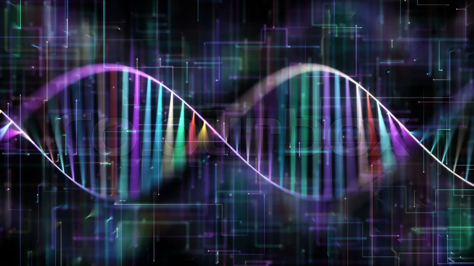 dna, genetik, modifikation | Stock video | Colourbox