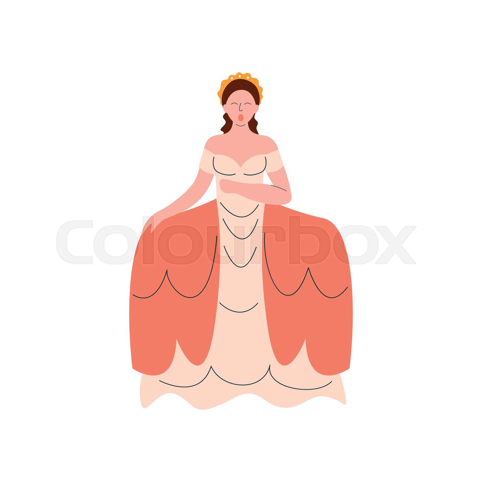 Female Opera Singer Performing On Stage, Beautiful Woman Giving ...