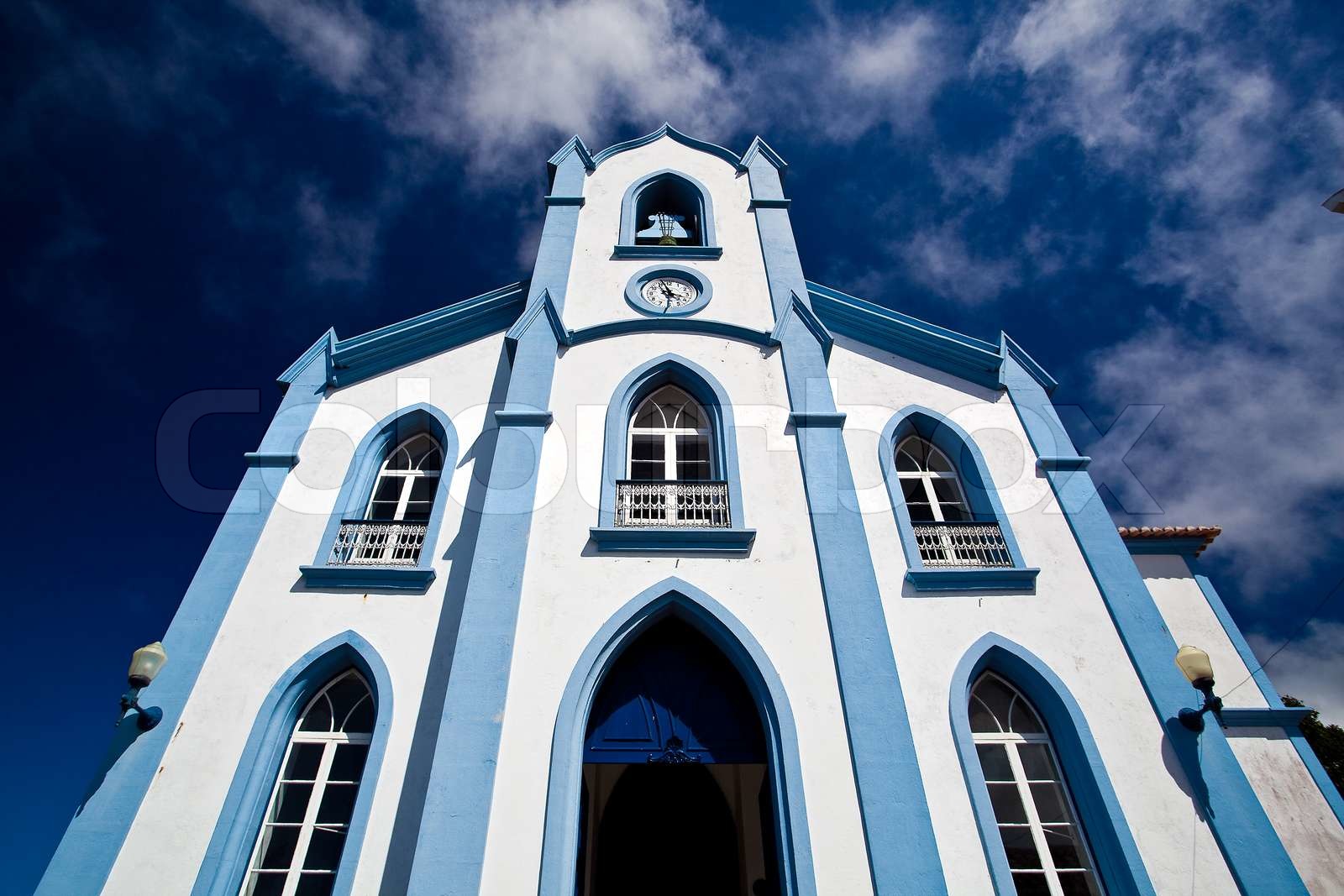 The typical church on Sao Miguel on Azores | Stock image | Colourbox
