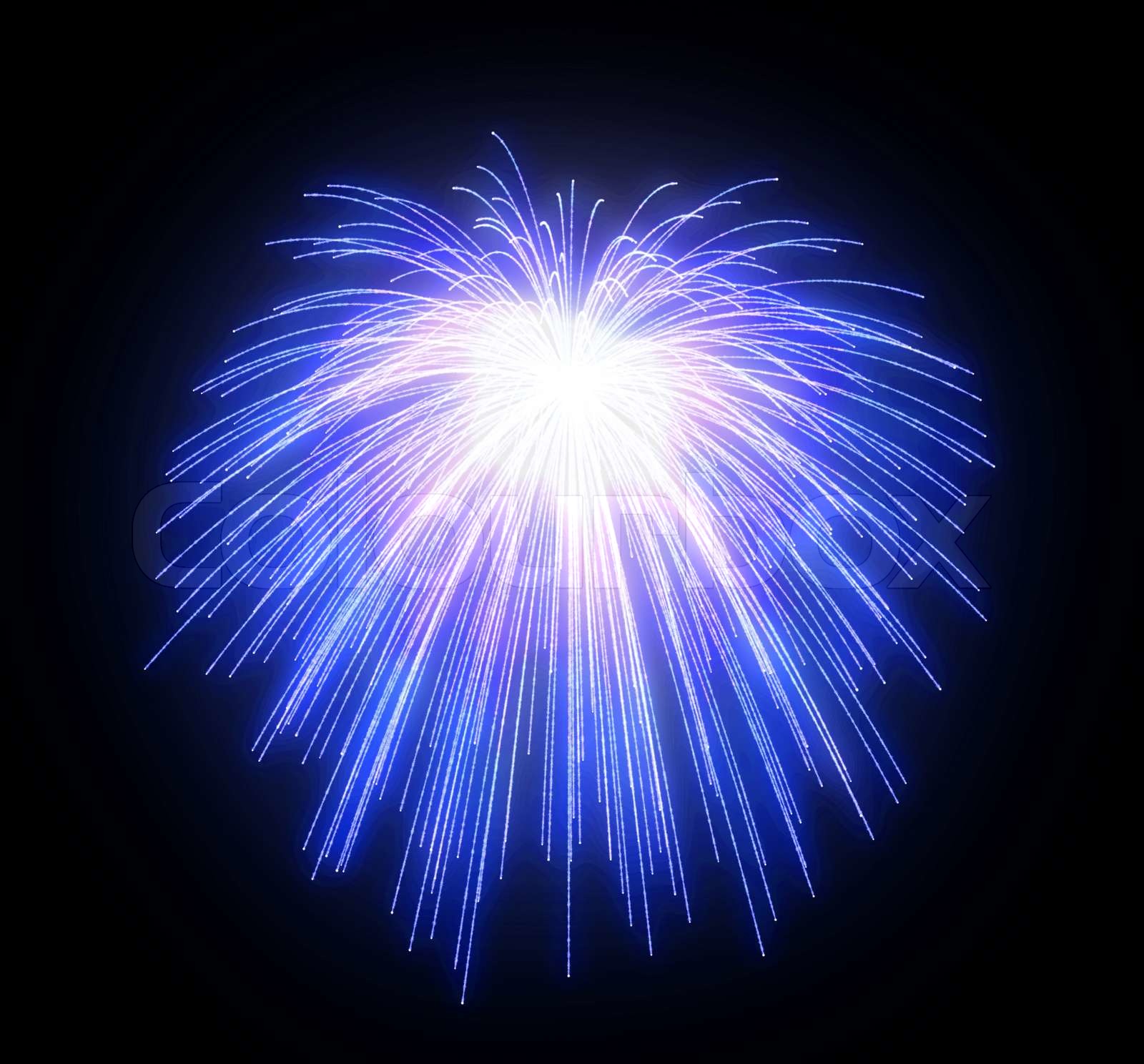 Celebration: blue festive fireworks | Stock image | Colourbox