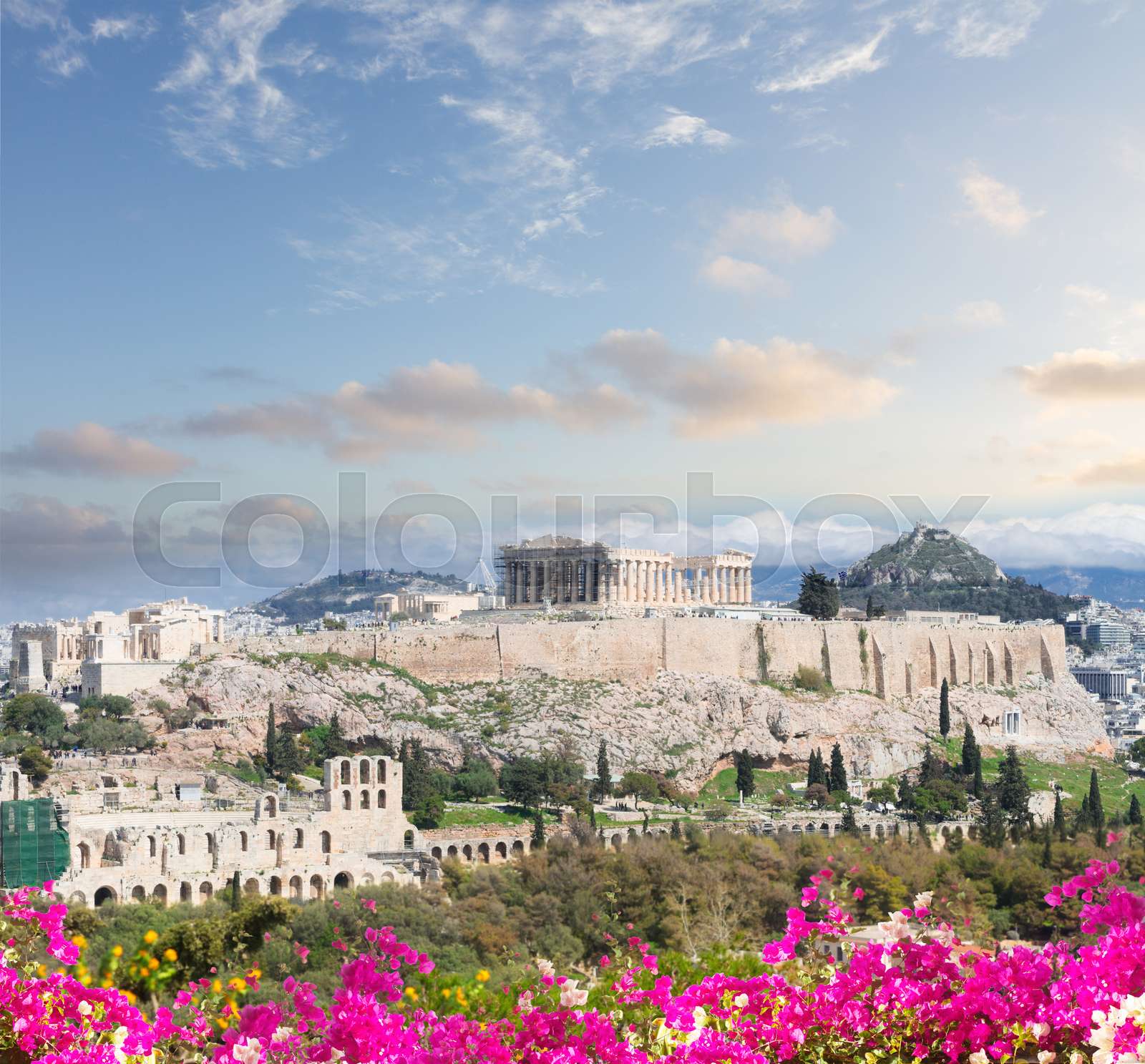 Famous skyline of Athens, Greece | Stock image | Colourbox
