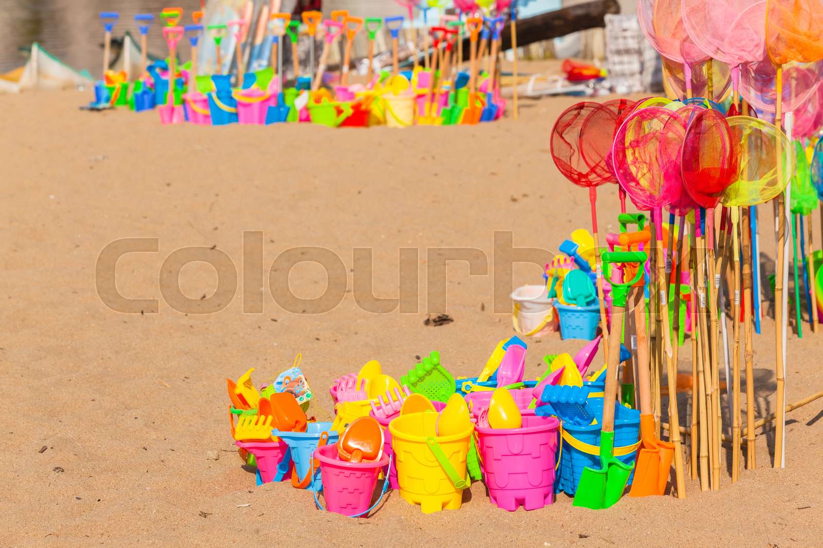 Beach Holidays Plastic Toys | Stock image | Colourbox
