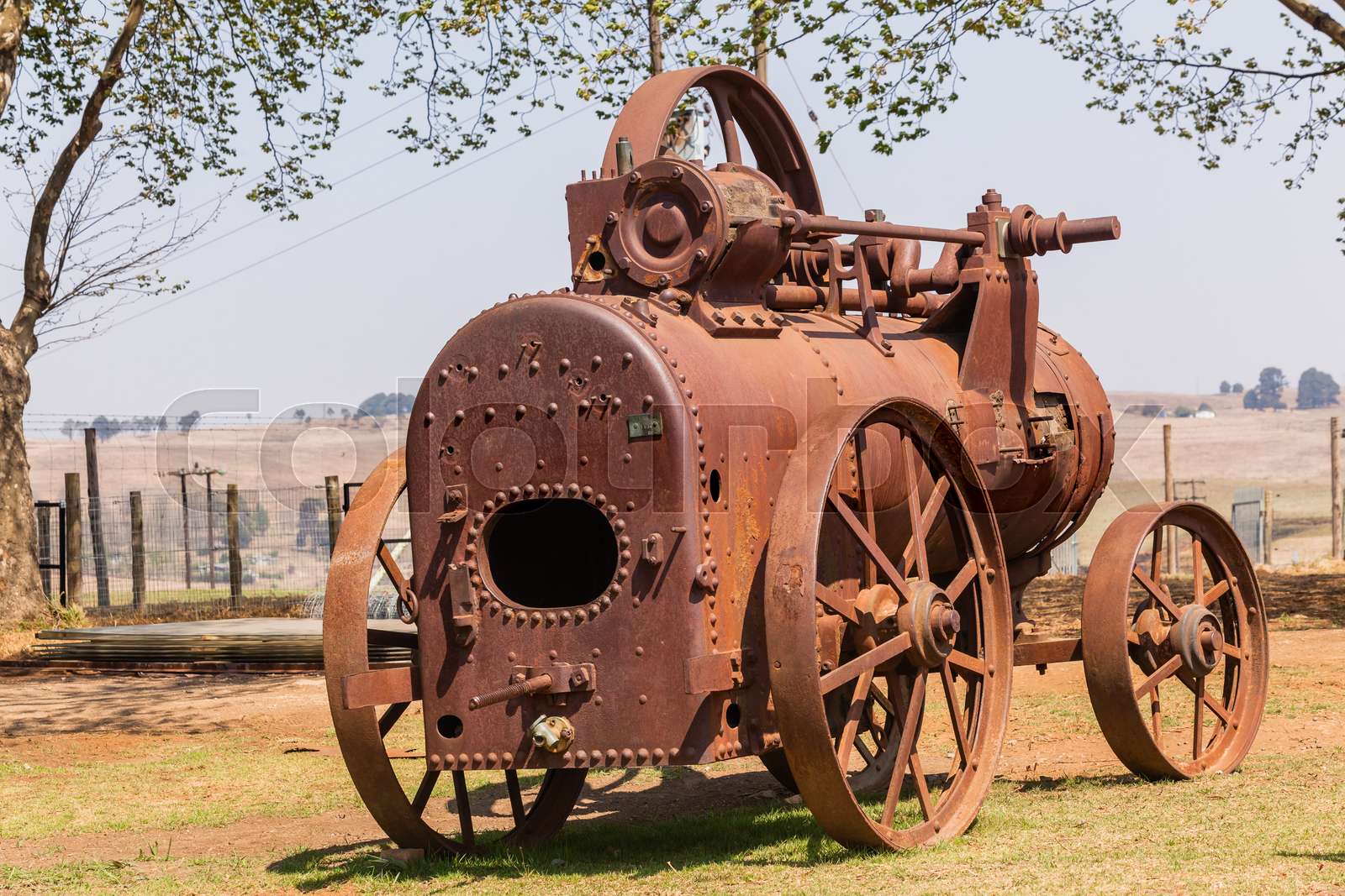 Steam Tractor 1914 | Stock image | Colourbox