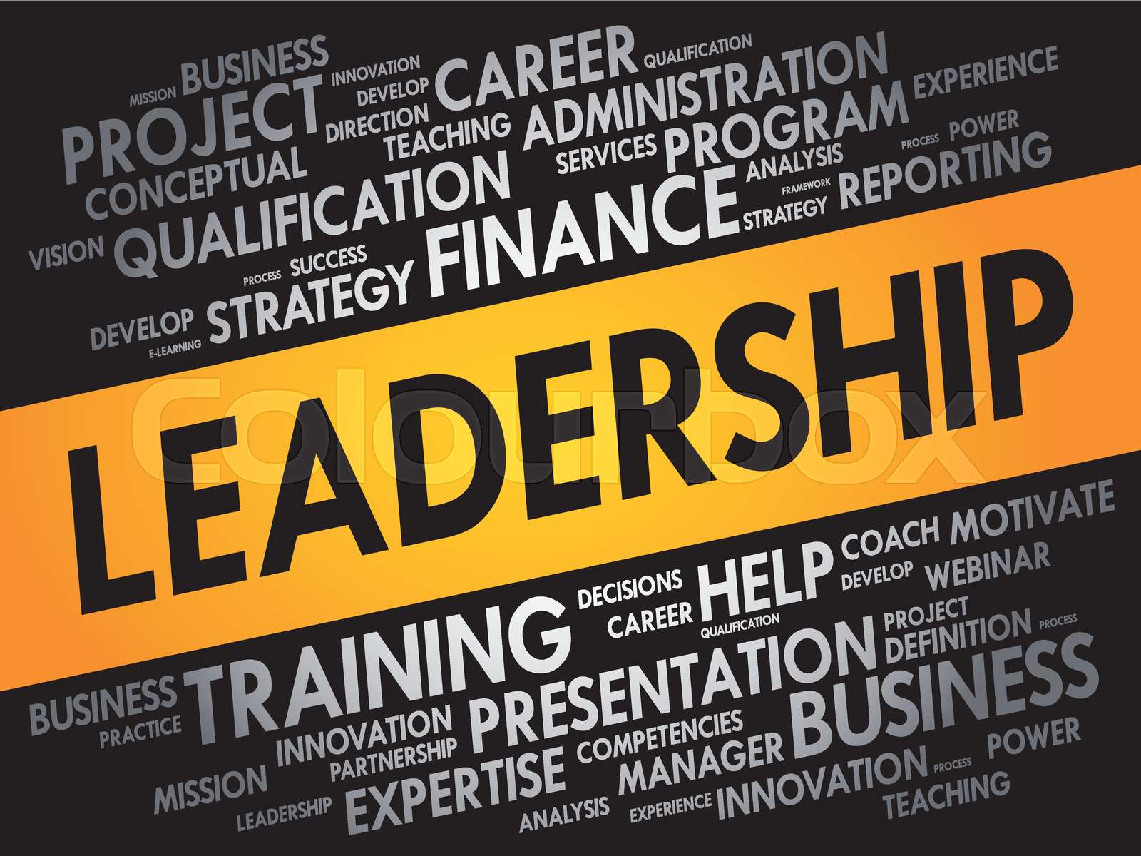 LEADERSHIP word cloud collage | Stock vector | Colourbox