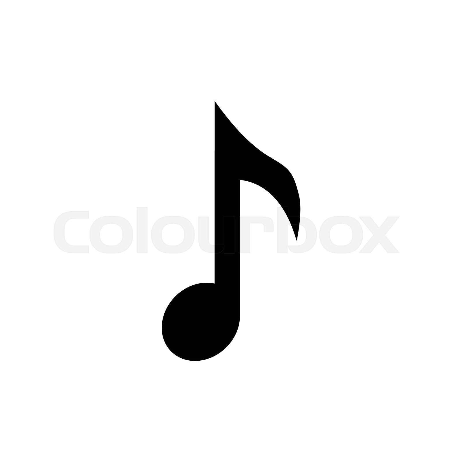 Music note graphic design template vector isolated | Stock vector ...