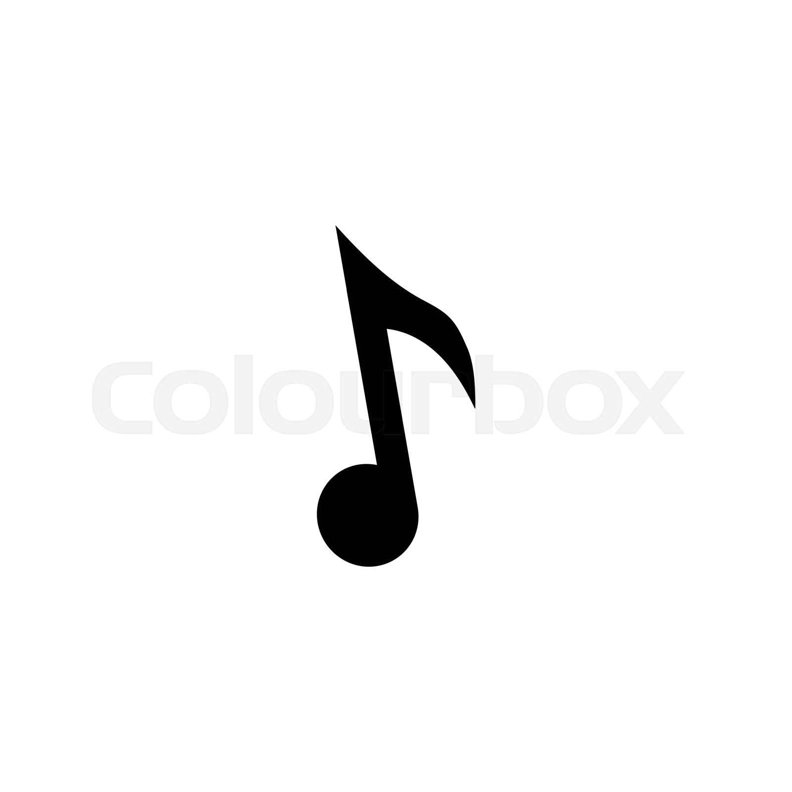 Music note graphic design template vector isolated | Stock vector ...