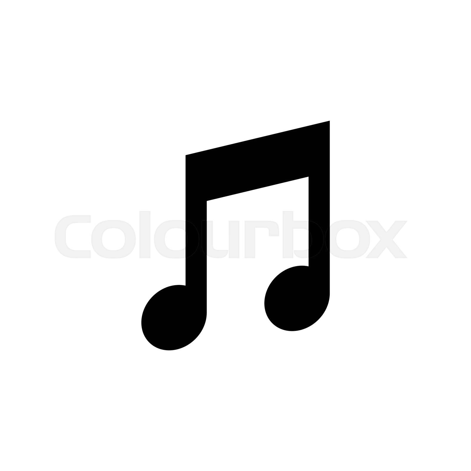 Music note graphic design template vector isolated | Stock vector ...