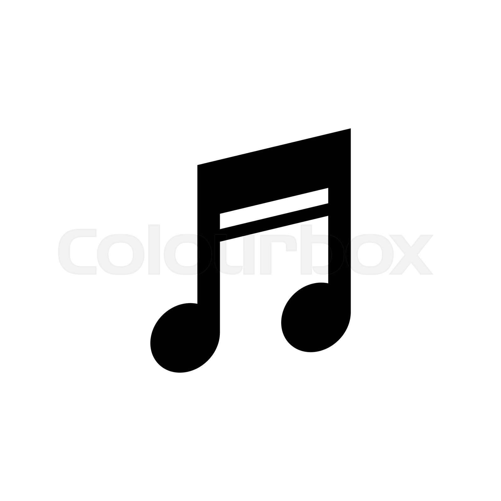 Music note graphic design template vector isolated | Stock vector ...