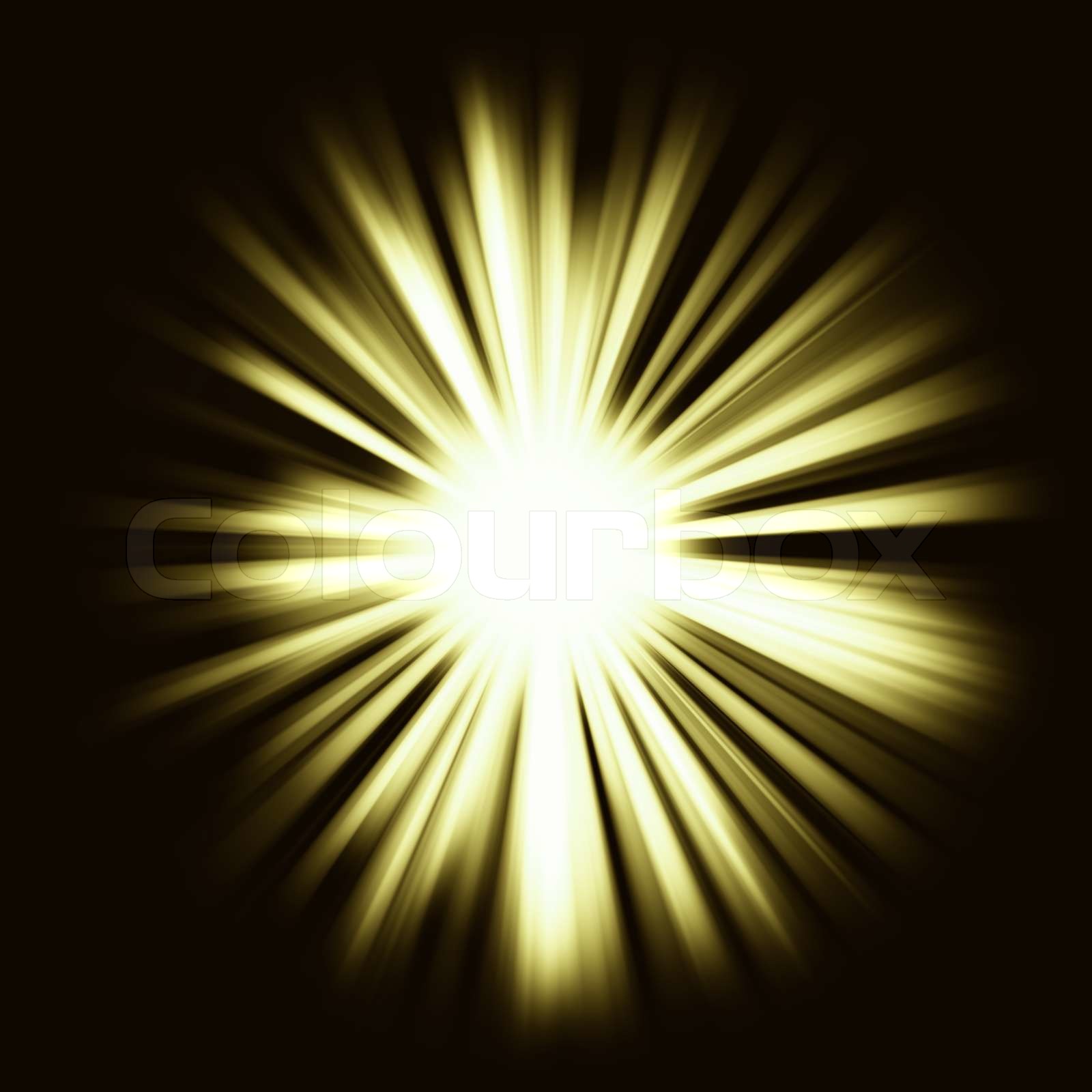 Colorful light Beams: shining star | Stock image | Colourbox
