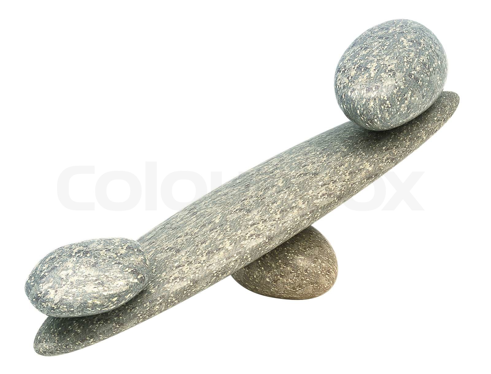 Balance: Pebble stability scales with stones | Stock image | Colourbox