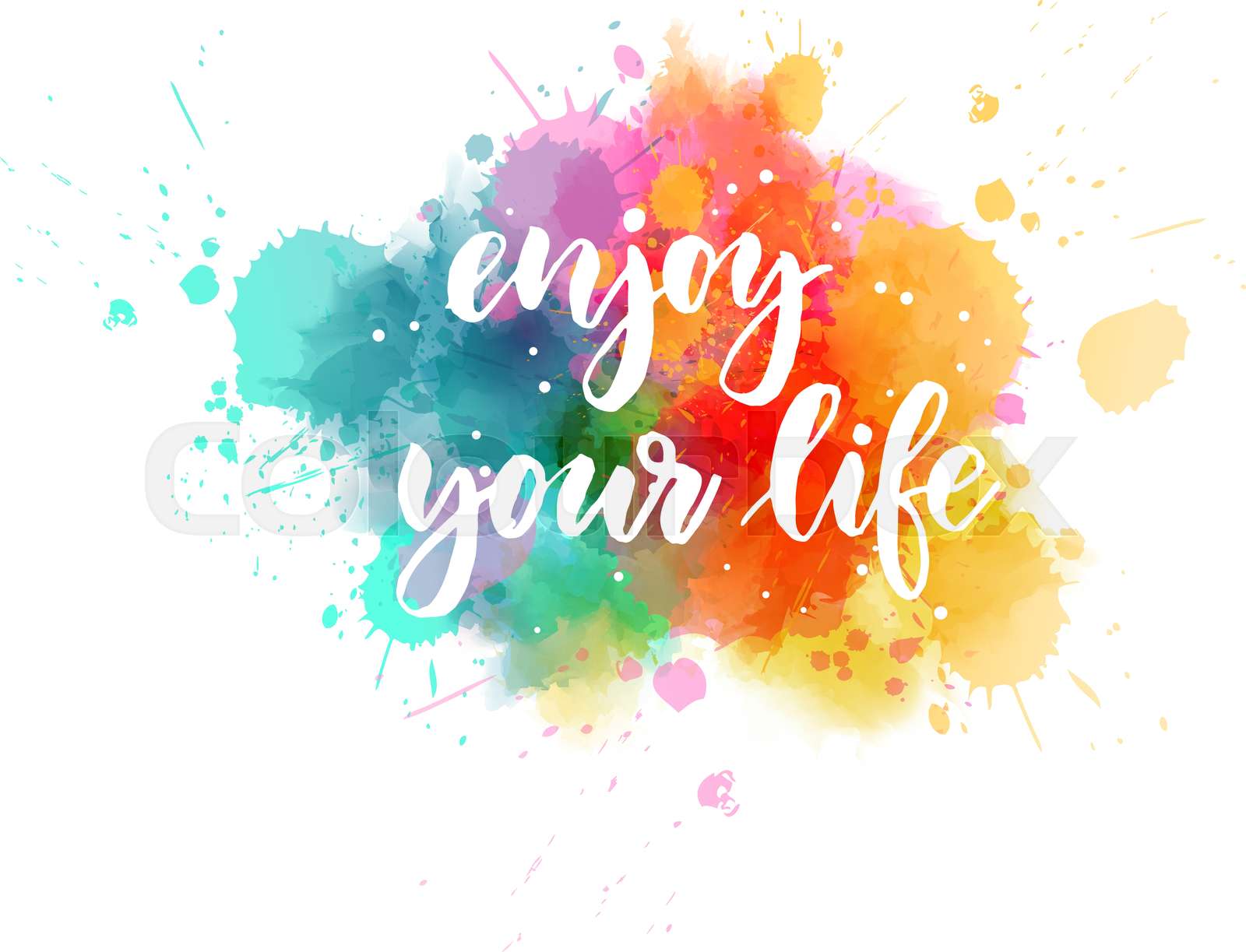 Enjoy your life | Stock vector | Colourbox