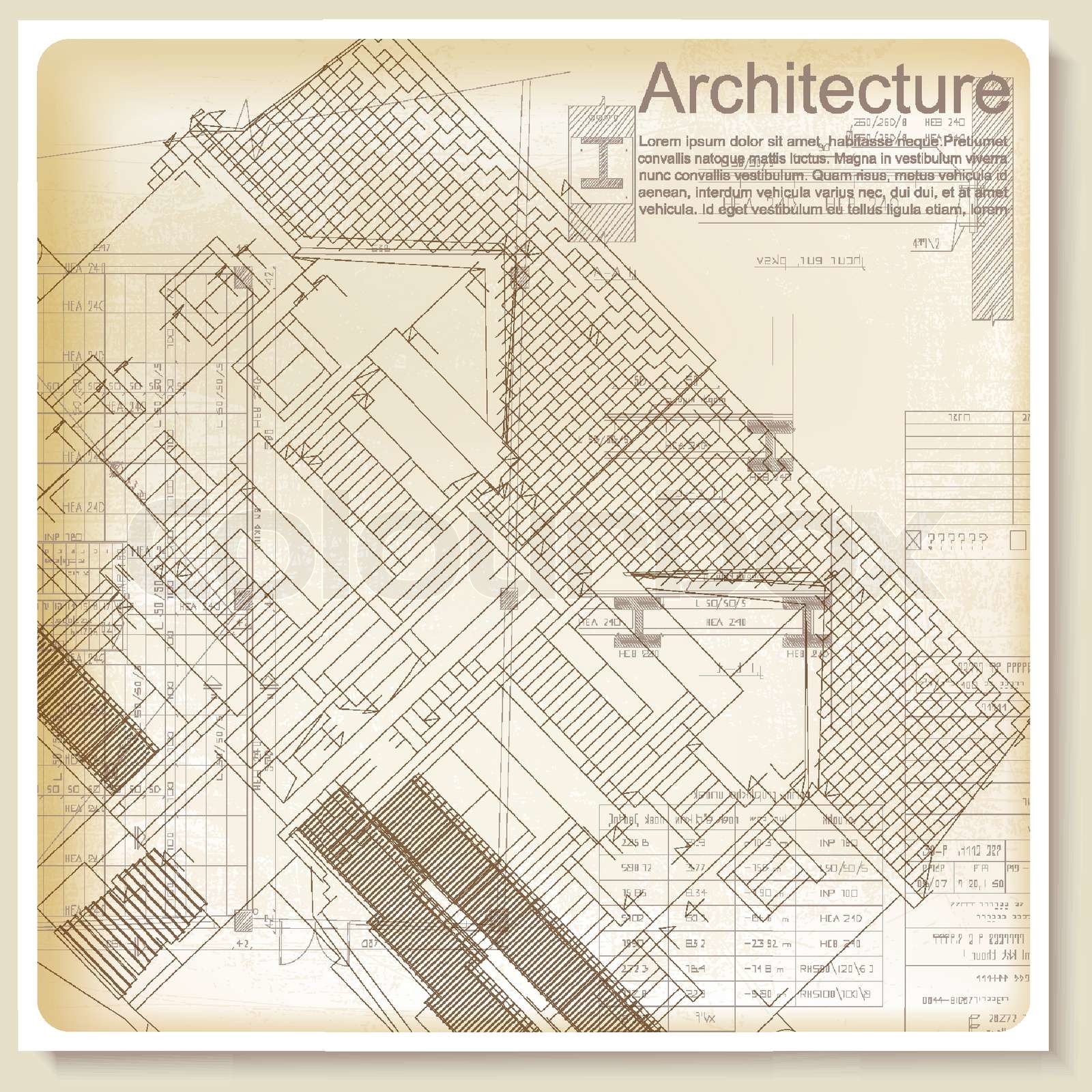 Architectural Background | Stock vector | Colourbox