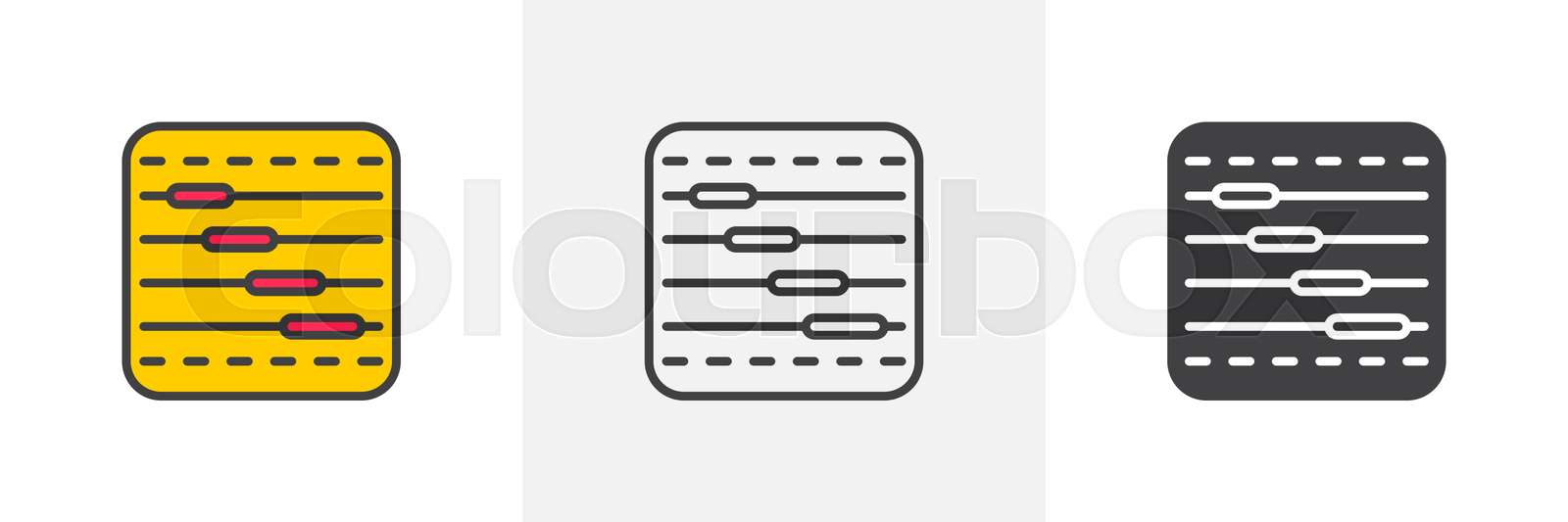 Timeline chart icon | Stock vector | Colourbox