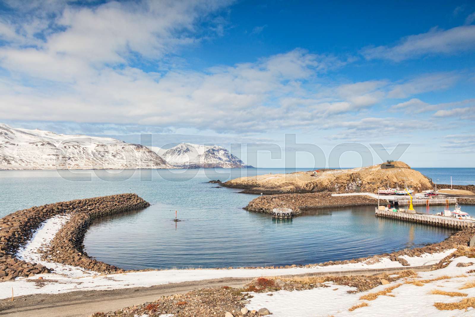 Bakkagerdi Harbour East Iceland | Stock image | Colourbox