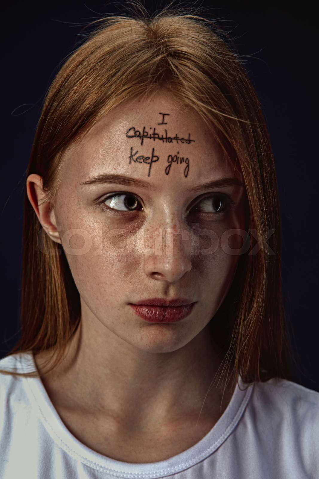 Young woman with mental health problems | Stock image | Colourbox