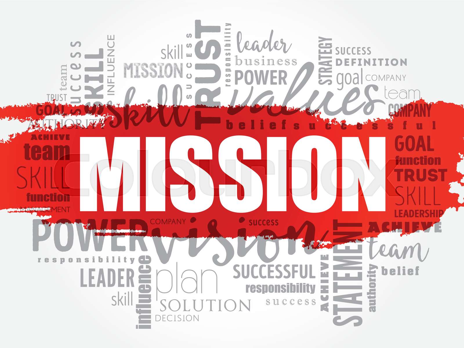 MISSION word cloud collage | Stock vector | Colourbox