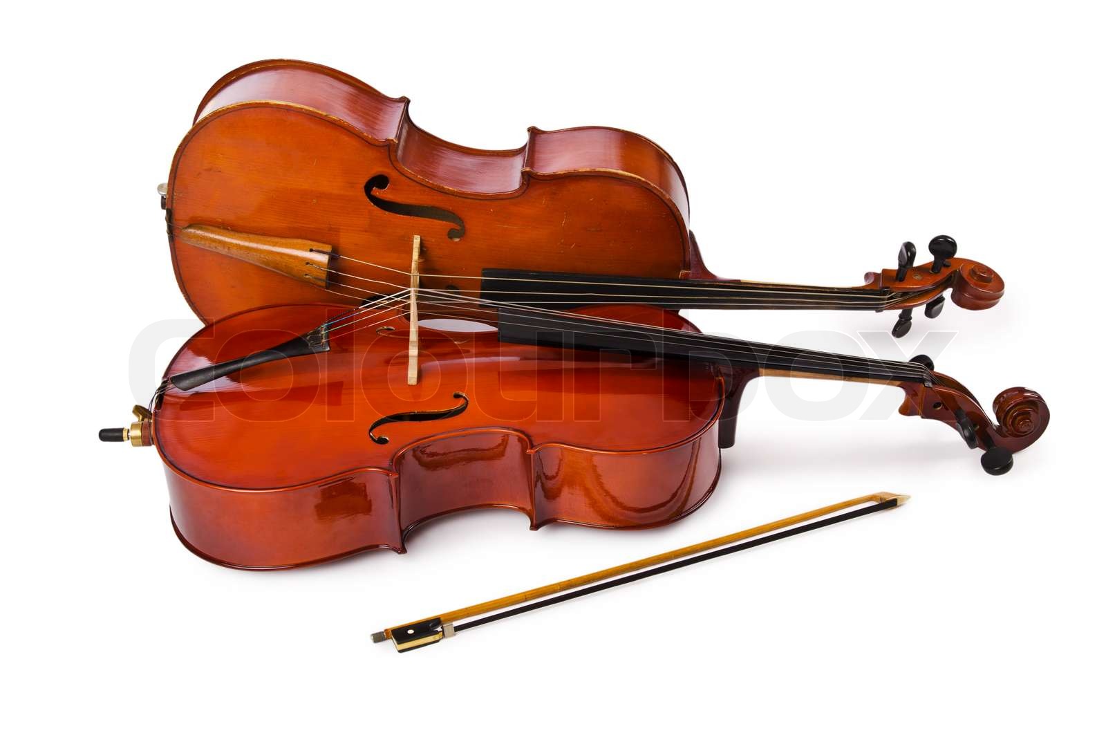 Musical instruments isolated on white | Stock image | Colourbox