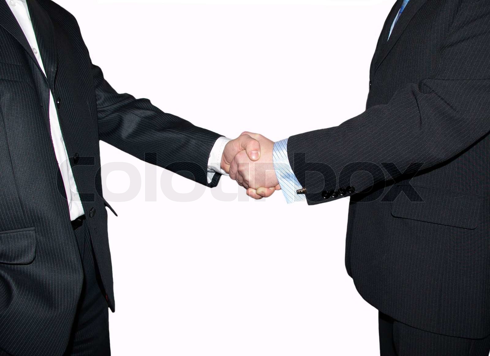 verhandlung, business, handschlag | Stock Bild | Colourbox