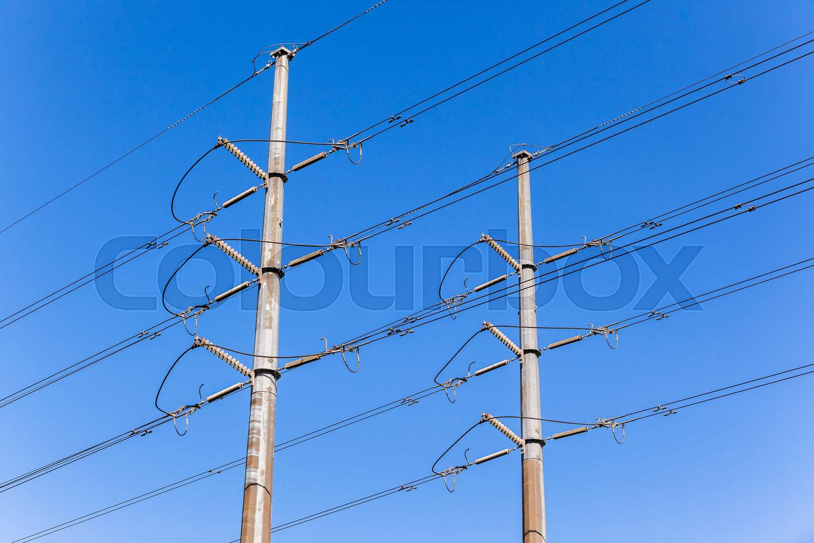 Electrical Tower Cables | Stock image | Colourbox